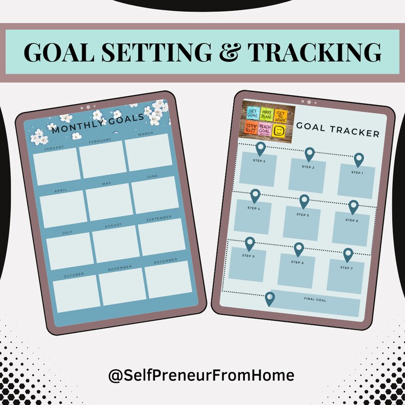 Mental Block Prompts Printable Journal Planner | Mental Health, Goal ...