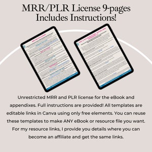 MRR PLR Digital Product Business Launch Ebook With Canva Templates - Etsy