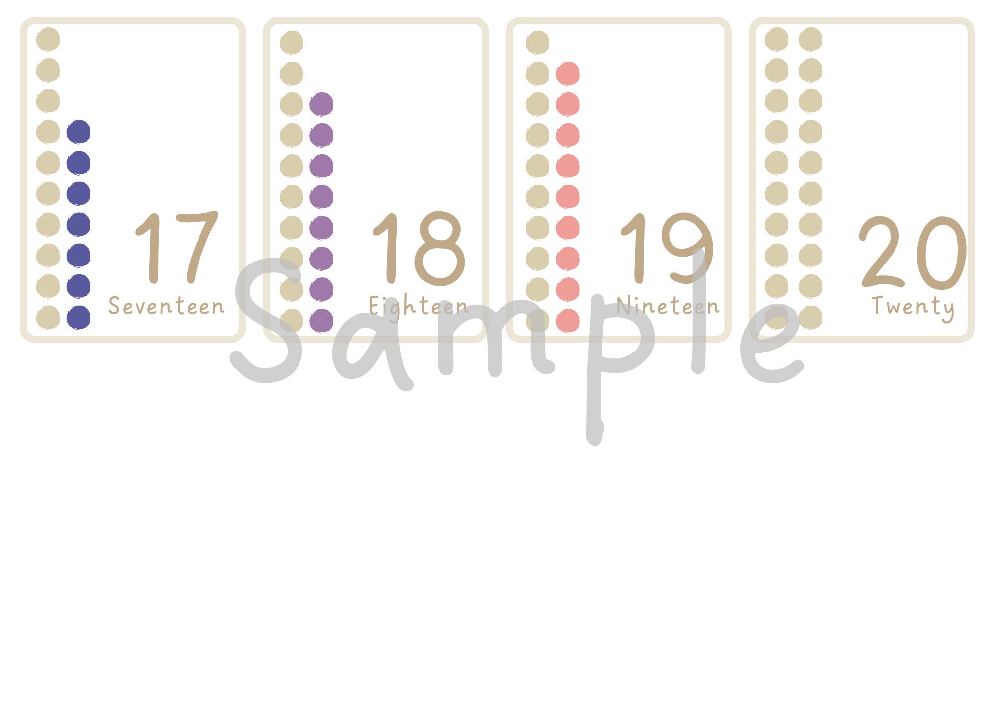 Printable Counting Flashcards, Classroom Decor, Toddlers, Preschool ...