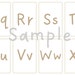 Printable Neutral Alphabet Flashcards, Classroom Decor, Toddlers ...