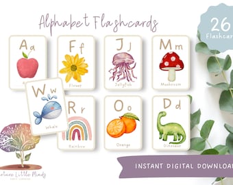 Printable Ocean Themed Flashcards, Classroom Decor, Toddlers, Preschool ...