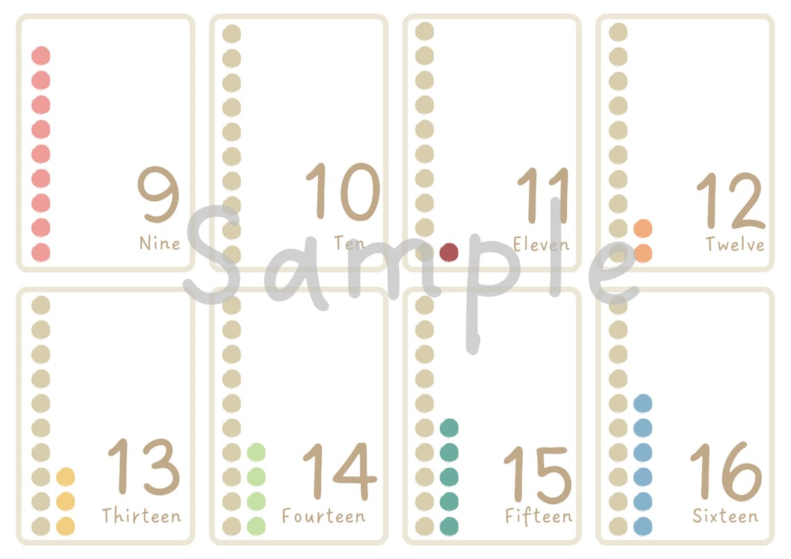Printable Counting Flashcards, Classroom Decor, Toddlers, Preschool ...