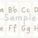 Printable Neutral Alphabet Flashcards, Classroom Decor, Toddlers ...