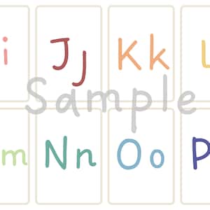 Printable Rainbow Alphabet Flashcards, Classroom Decor, Toddlers ...