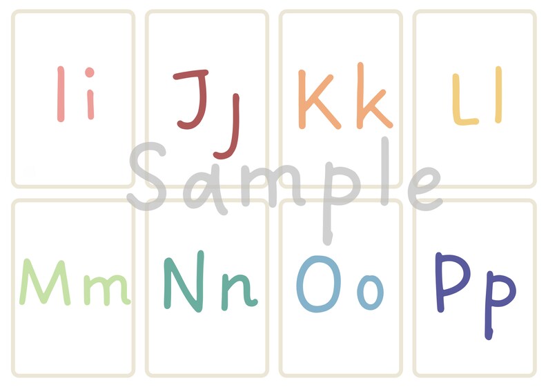 Printable Rainbow Alphabet Flashcards, Classroom Decor, Toddlers ...