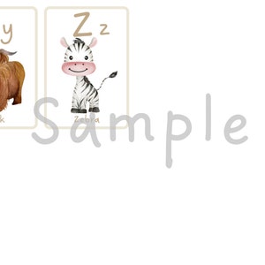 Printable Watercolour Alphabet Flashcards, Classroom Decor, Toddlers ...