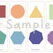Printable Rainbow Shape Flashcards, Classroom Decor, Toddlers ...