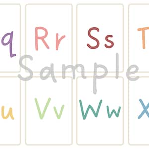 Printable Rainbow Alphabet Flashcards, Classroom Decor, Toddlers ...