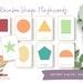 Printable Rainbow Shape Flashcards, Classroom Decor, Toddlers ...