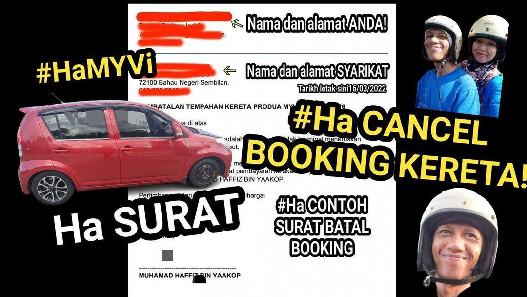 Ha Surat Rasmi Batal Cancel Booking Official Letter Tempahan Kereta Car ...
