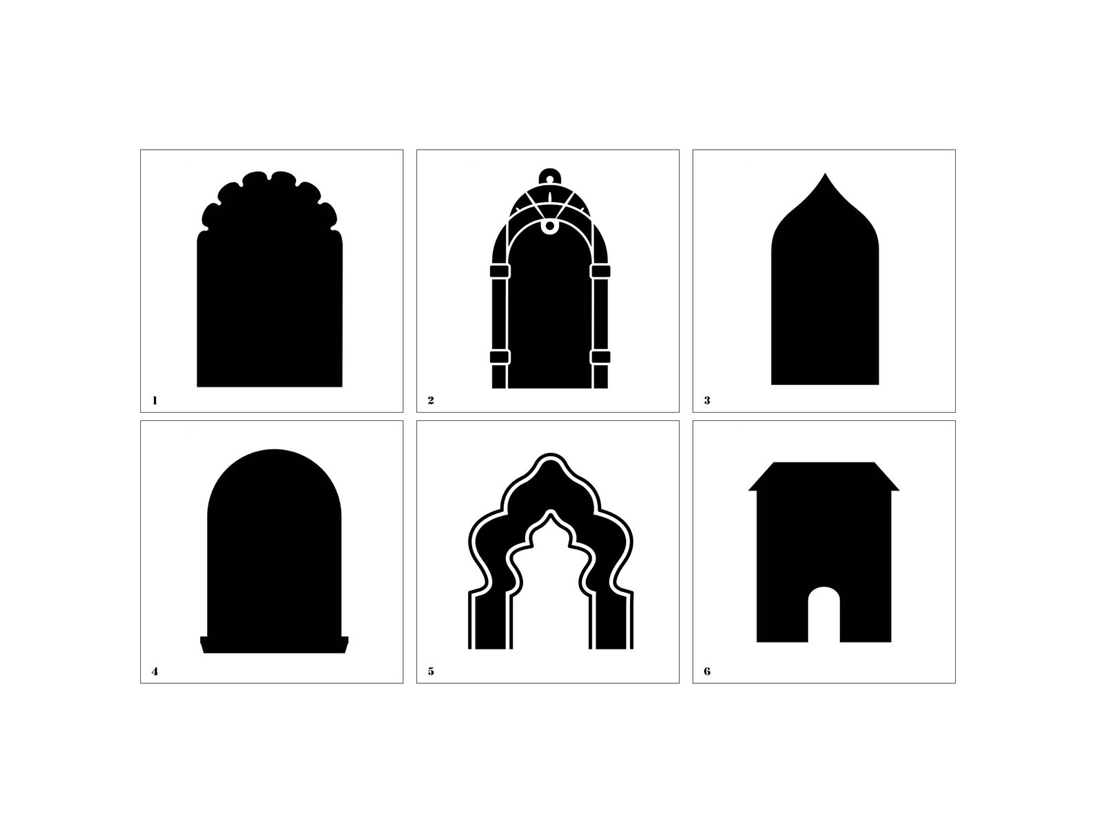 Arch Stencils Part 3 - Reusable - Etsy UK