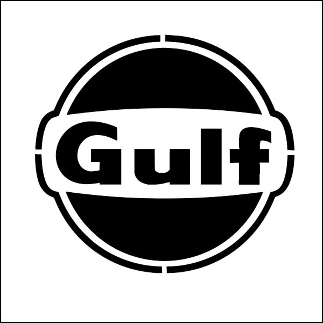 Gulf Oil Logo Stencil - Vintage Design - Reusable - Etsy UK