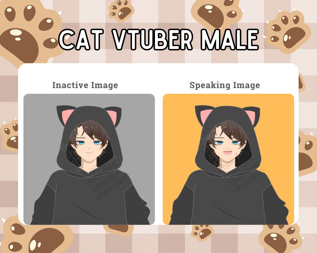 PNG Vtuber Cat Male - Etsy