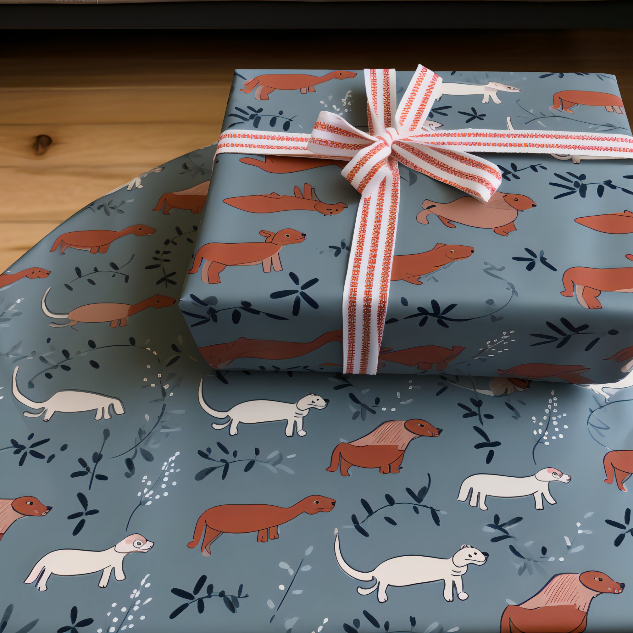 Cute Sausage Dog Digital Pattern, Beautiful Sausage Dog Digital Paper ...