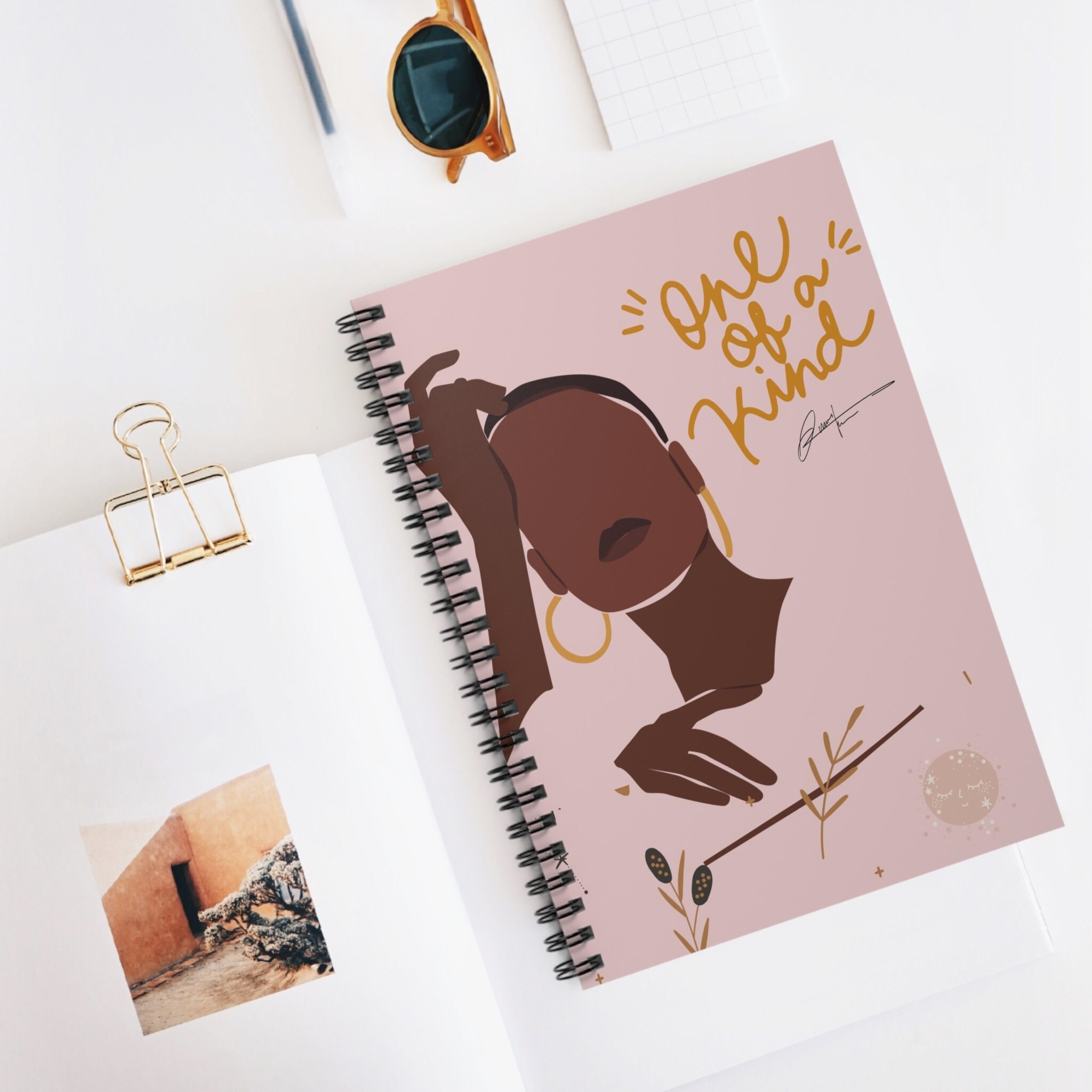 Black Woman Inspiring Spiral Notebook , Gift for Her, Inspirational ...