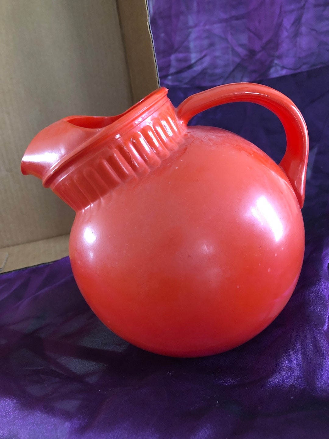 Vintage 1940’s Anchor Hocking Tilt Ball Pitcher - Etsy