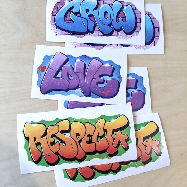 Custom Graffiti Stickers - Etsy