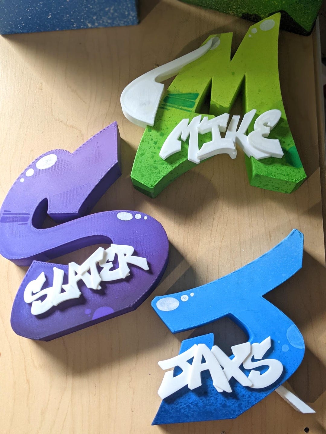 Custom Name 3d Model Desk Model Graffiti 3d Print - Etsy