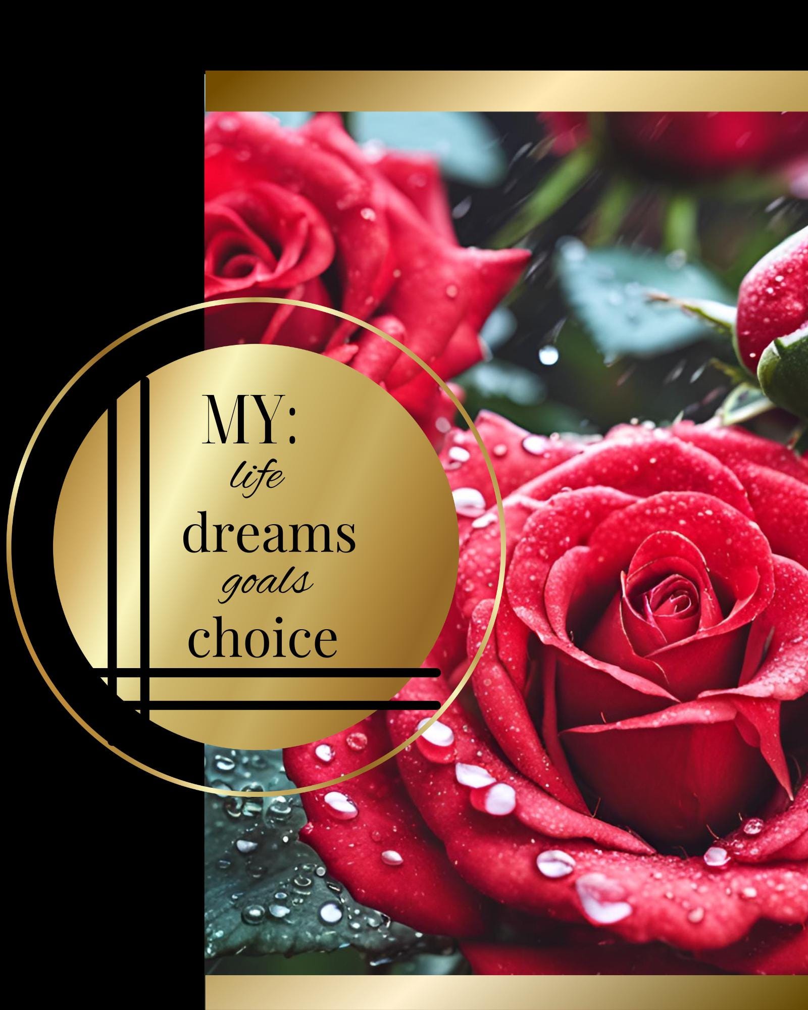 My Life Dreams Goals Choice Wall Poster - Etsy