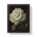 White Rose Framed Vertical Poster Wall Art Home Decor - Etsy