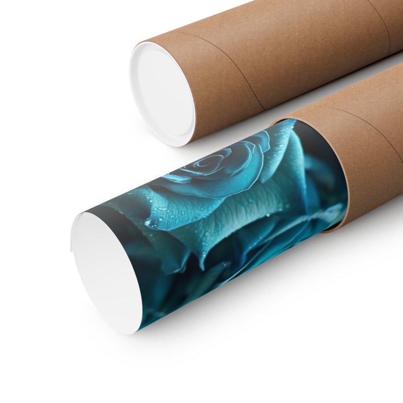Teal Roses Premium Matte Vertical Poster Living Bedroom Wall Decor - Etsy