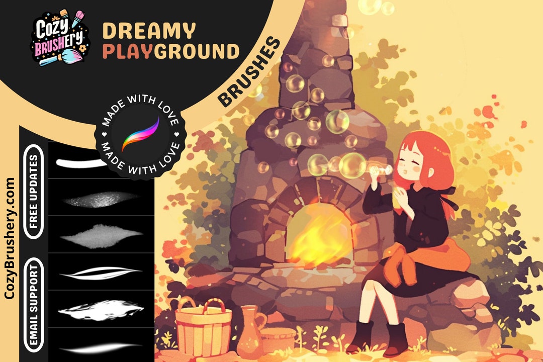 Procreate Brushes Fun Minimalist: Dreamy Escapade Pack, 9 Fun Brushes ...