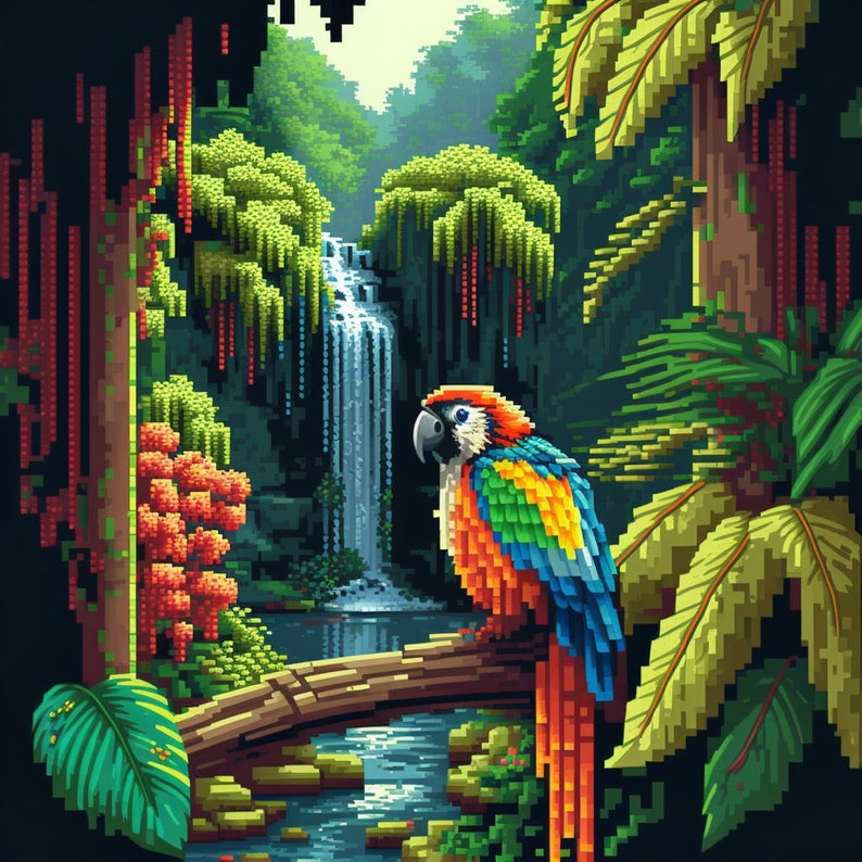 Nature Pixel Art Landscapes - Digital Download Set - Etsy