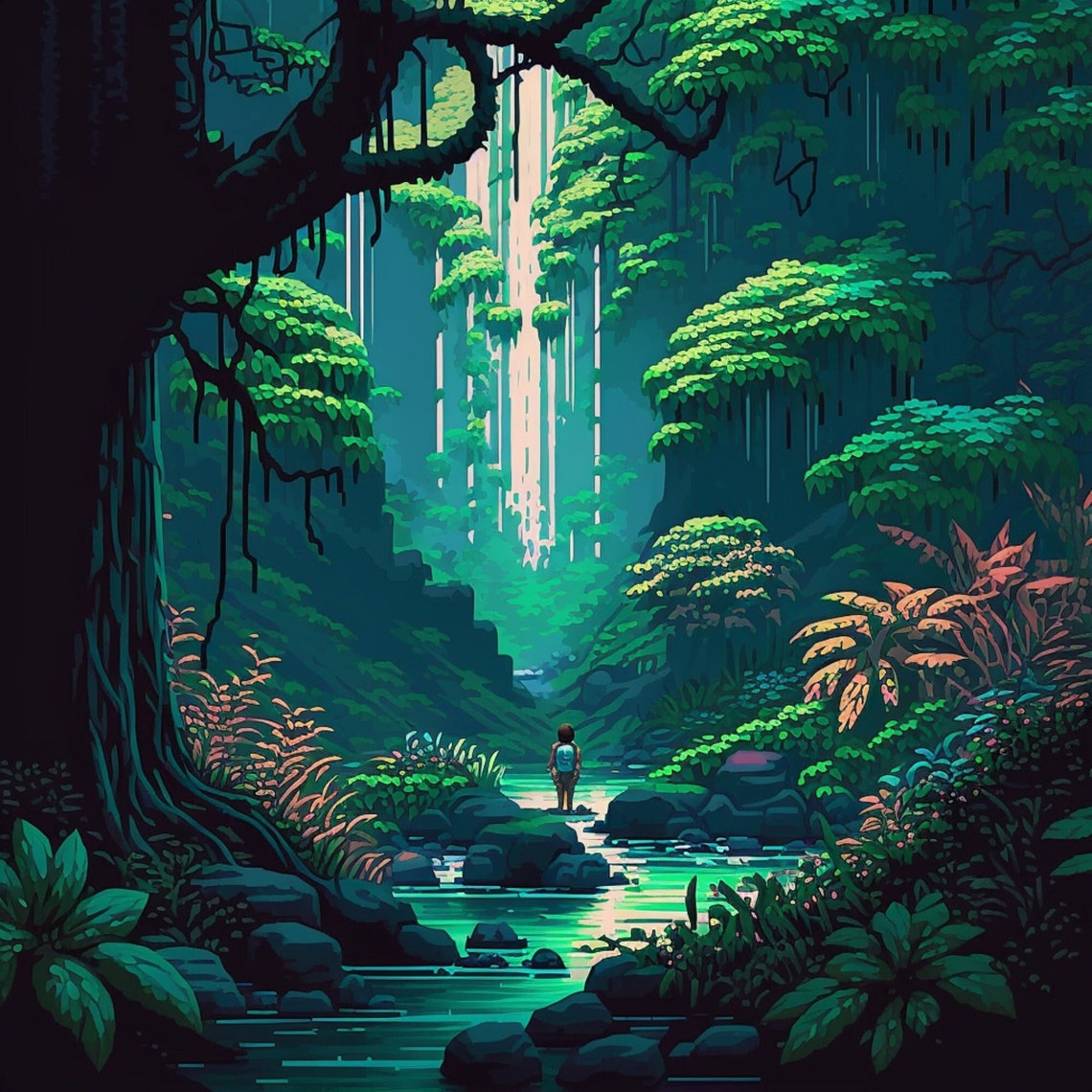 Nature Pixel Art Landscapes - Digital Download Set - Etsy