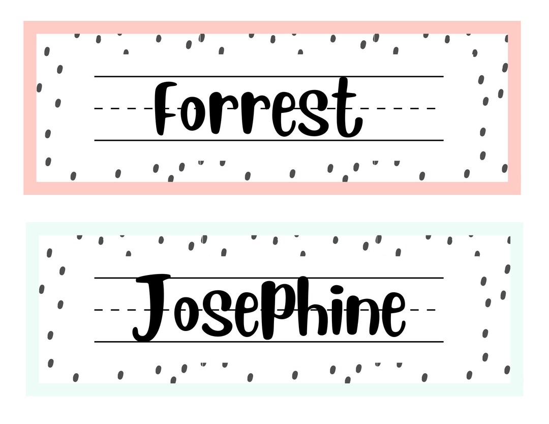 Speckled Name Tags EDITABLE Canva - Etsy
