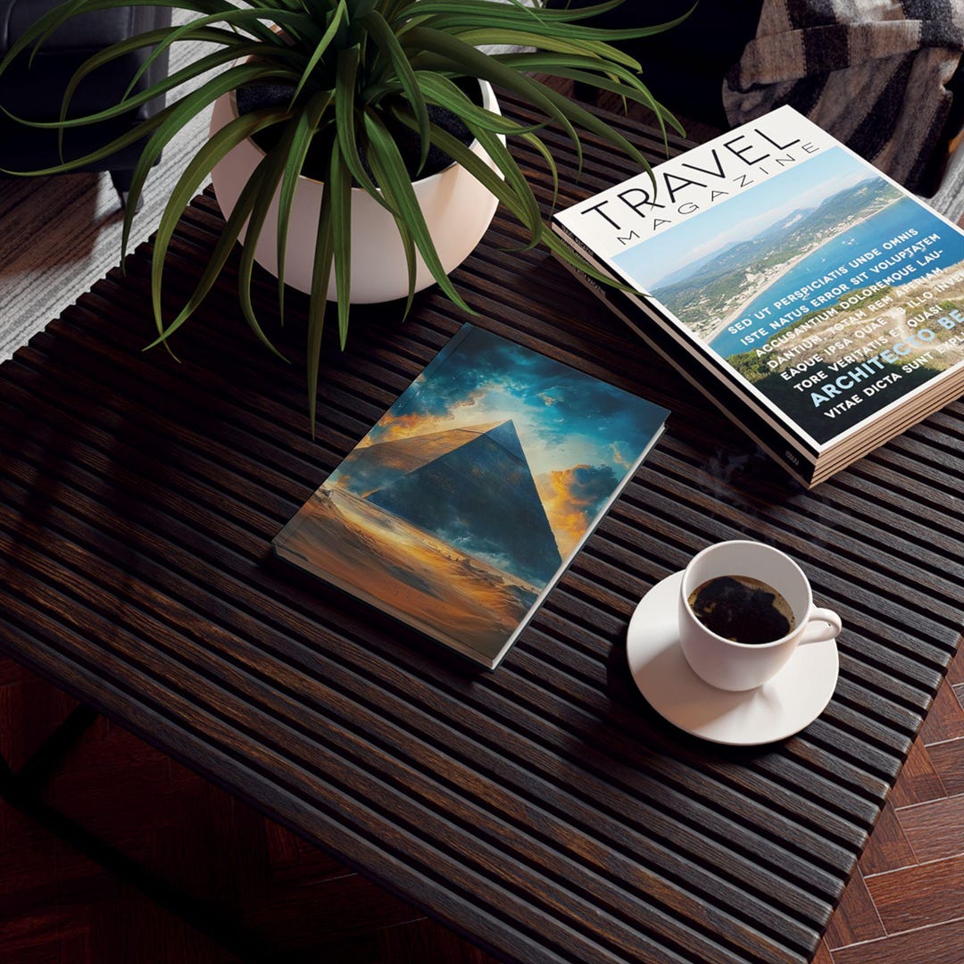 Sunset Pyramids of Sacred Sands Design Journal Notebook, Hardcover or ...