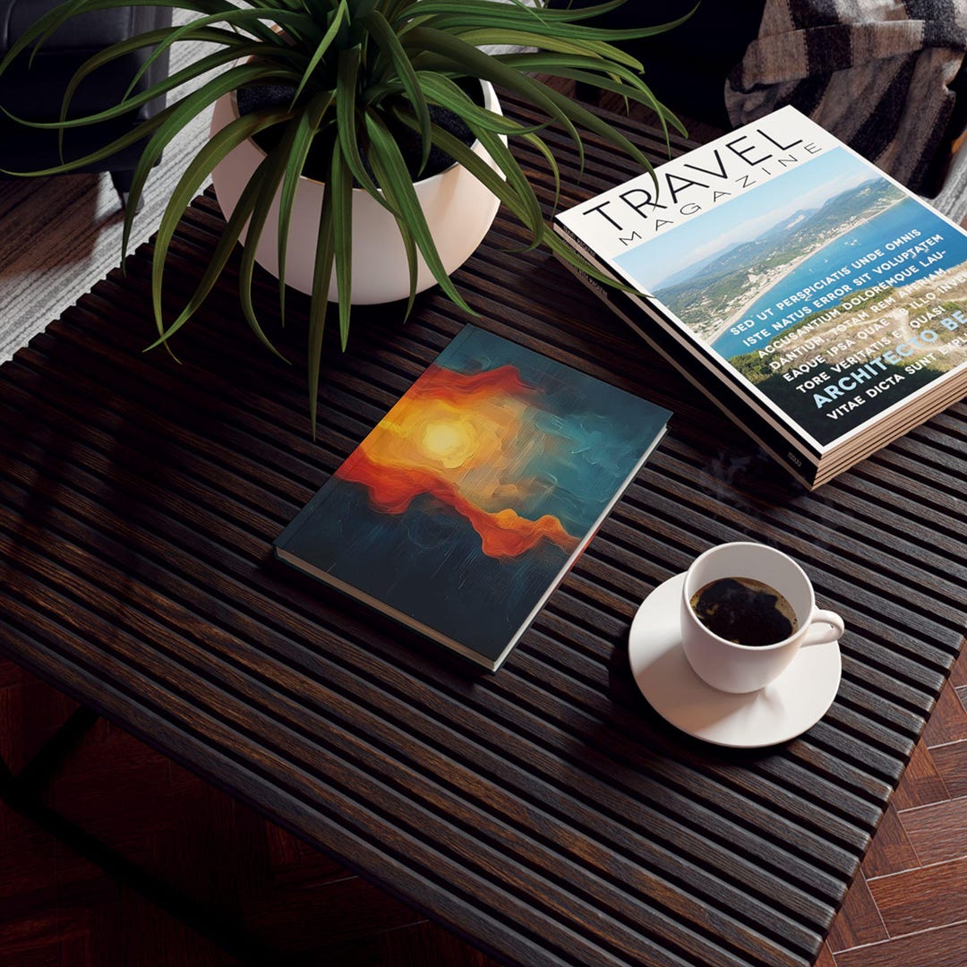 Solar Horizon in Dusk Cascade Design Journal Notebook, Hardcover or ...