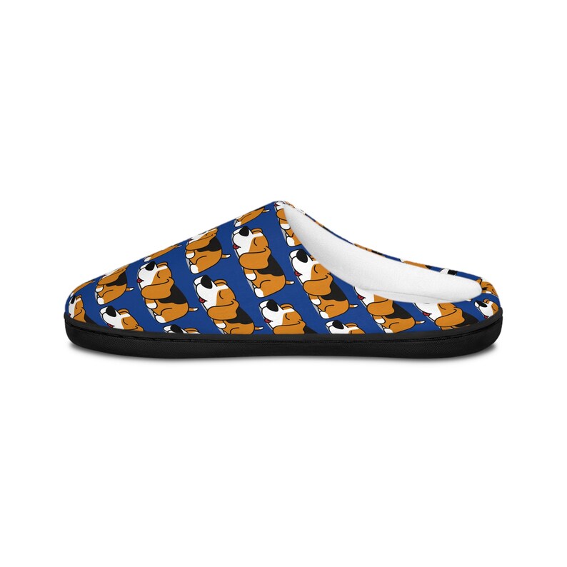 Lazy Beagle Men's Indoor Slippers - Navy Blue - Etsy
