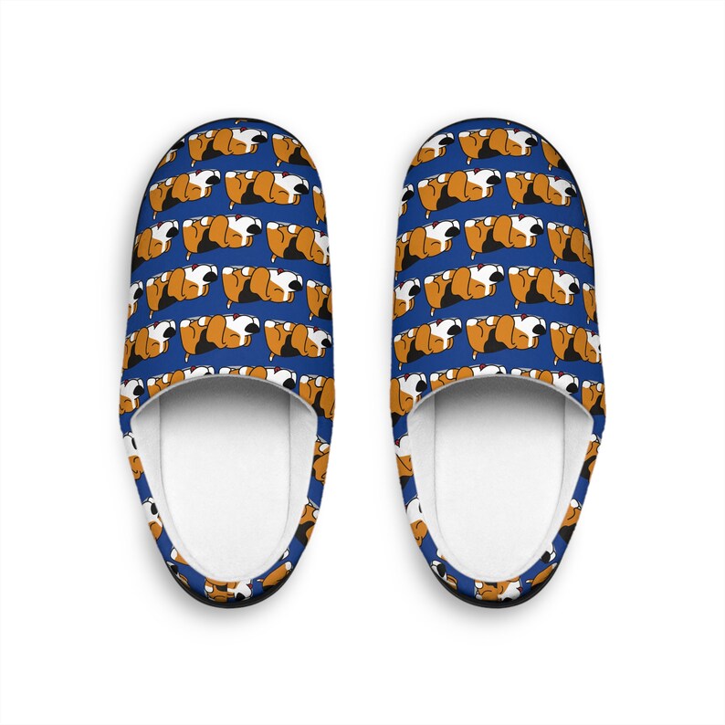 Lazy Beagle Men's Indoor Slippers - Navy Blue - Etsy