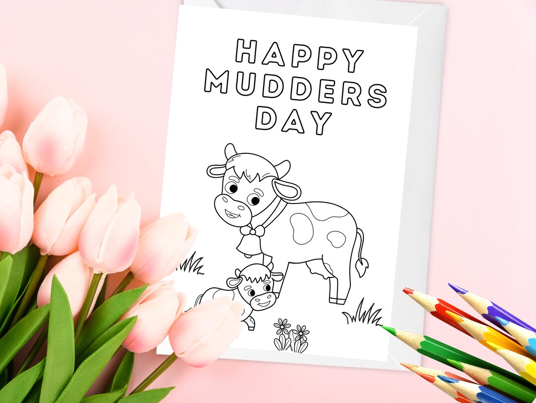 Printable Mothers Day Coloring Card Activity, Happy Mother's Day ...