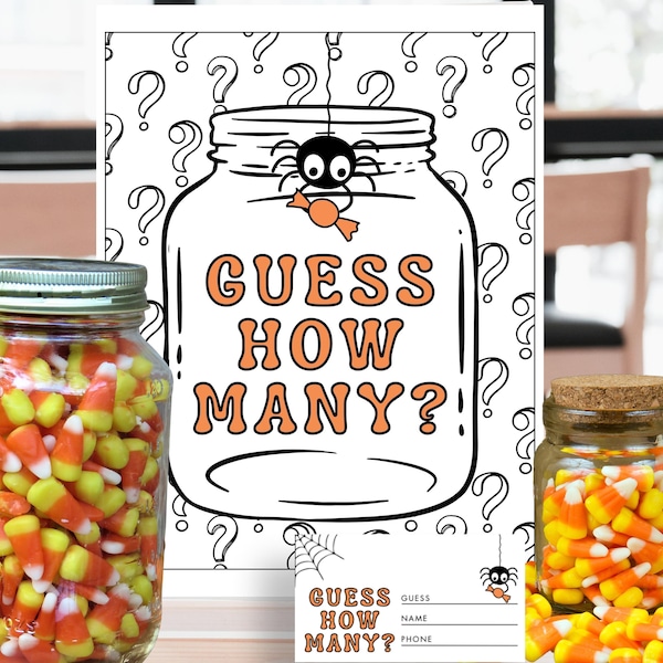 Carnival Candy Guessing Game - Etsy