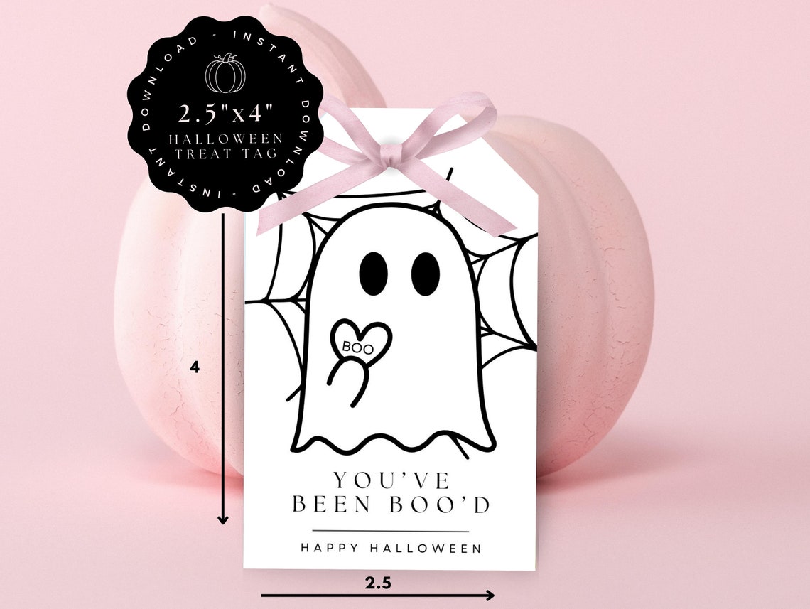 Boo Basket Treat Tag Printable, Boo Buddy Gift Exchange, You've Been ...