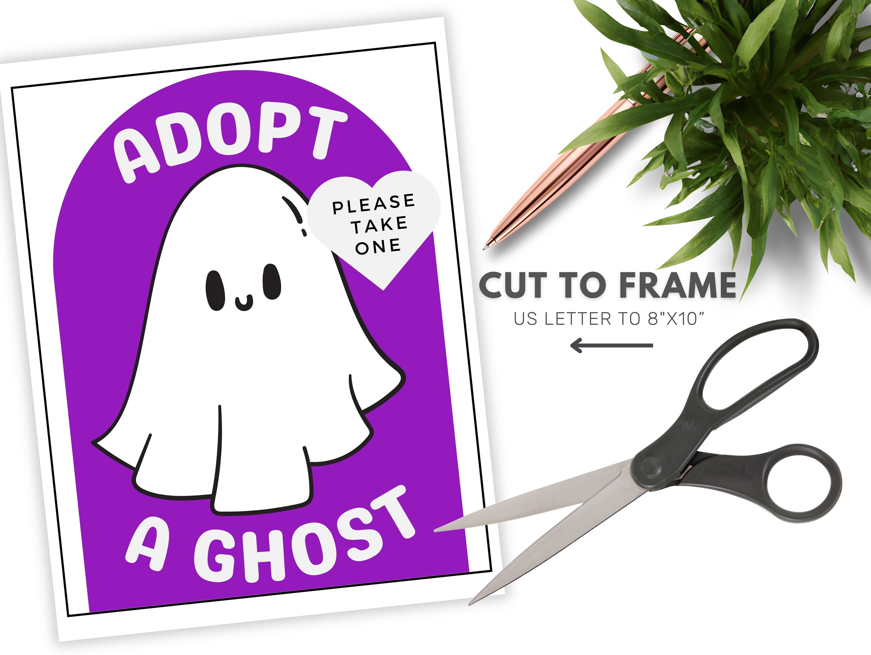 Adopt A Ghost Flyer Printable Spooky Fun Halloween Party - Etsy