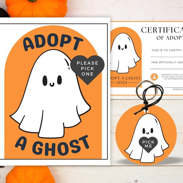 Adopt a Ghost - Etsy
