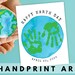 Printable Earth Day Handprint Activity for Toddlers, April 22nd Craft ...