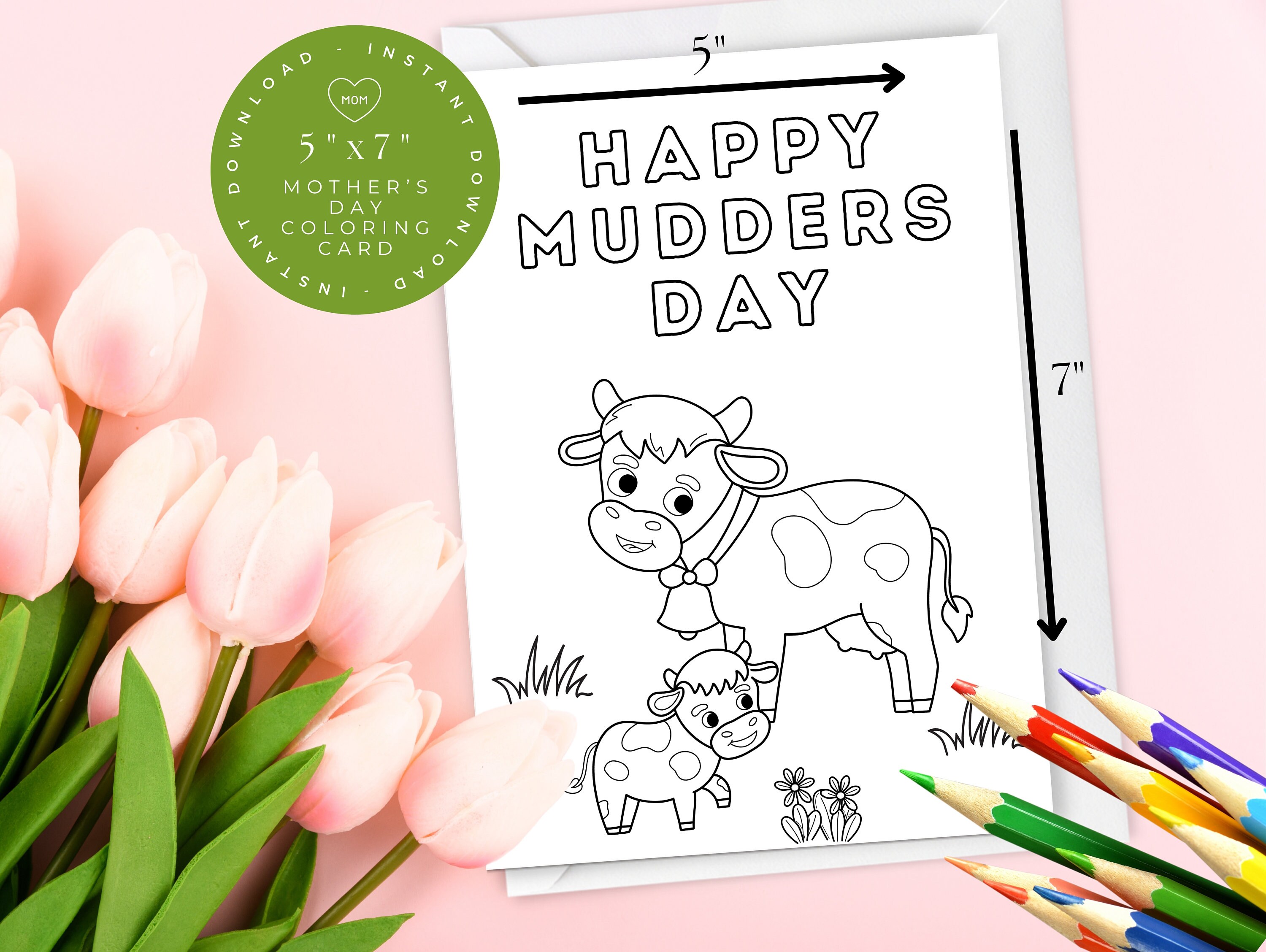 Printable Mothers Day Coloring Card Activity, Happy Mother's Day ...