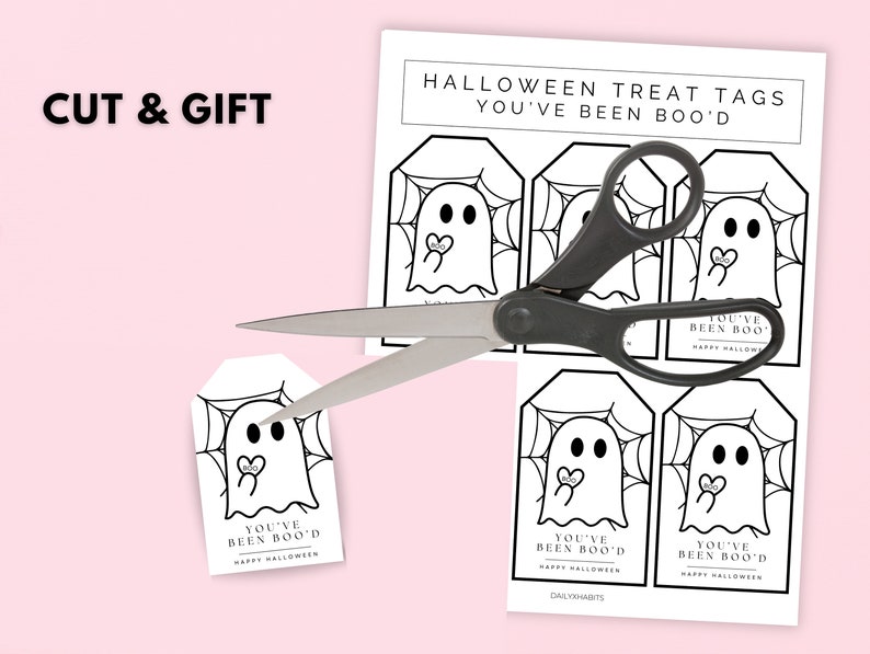 Boo Basket Treat Tag Printable, Boo Buddy Gift Exchange, You've Been ...