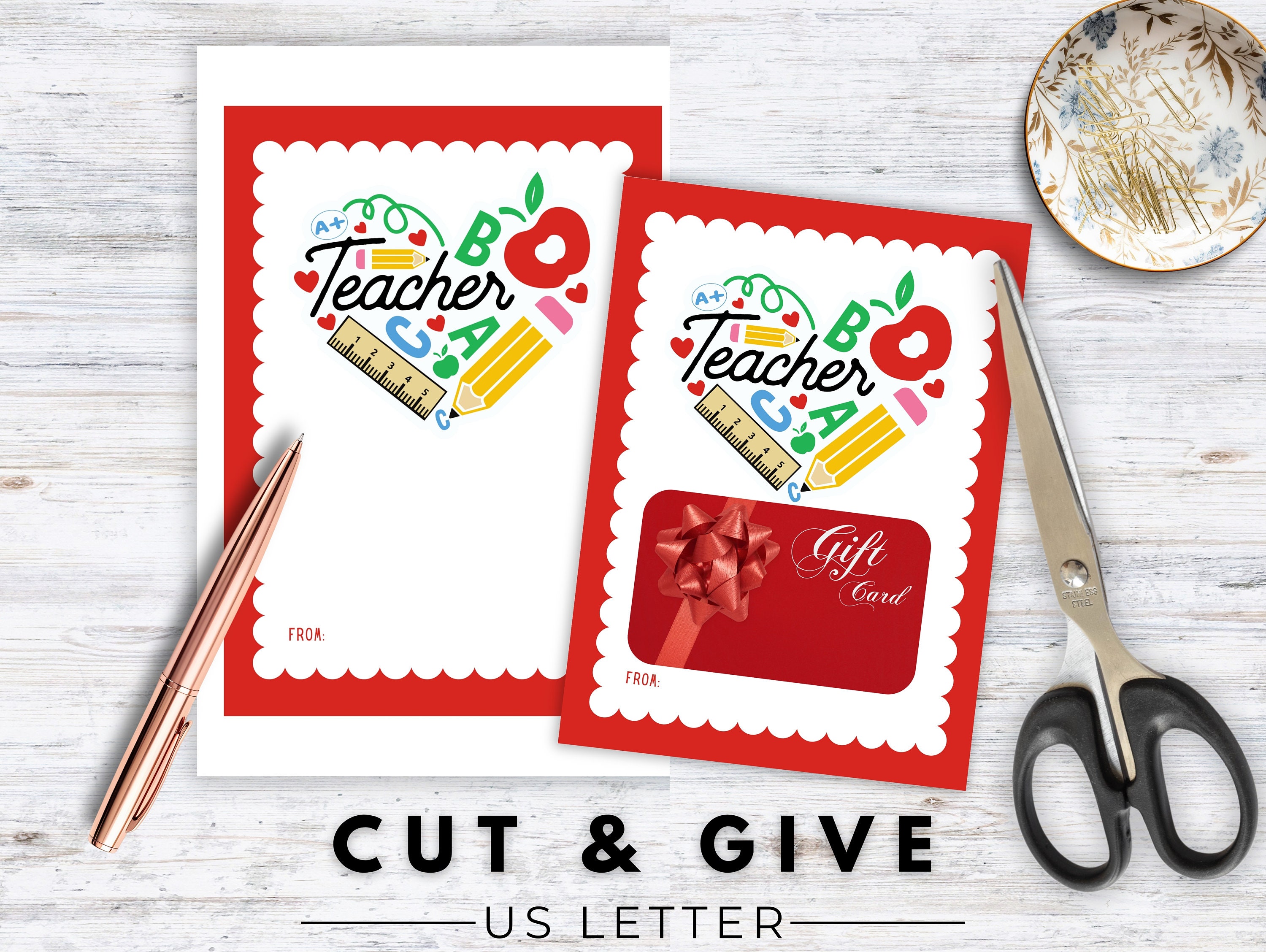 Teacher Appreciation Week Gift Card Holder, Teacher Coffee Gift Card ...