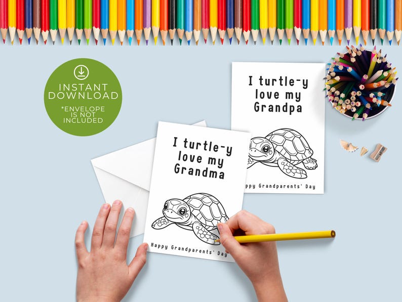 Grandparents Day Crafts Printable, Grandpa and Grandma Appreciation ...