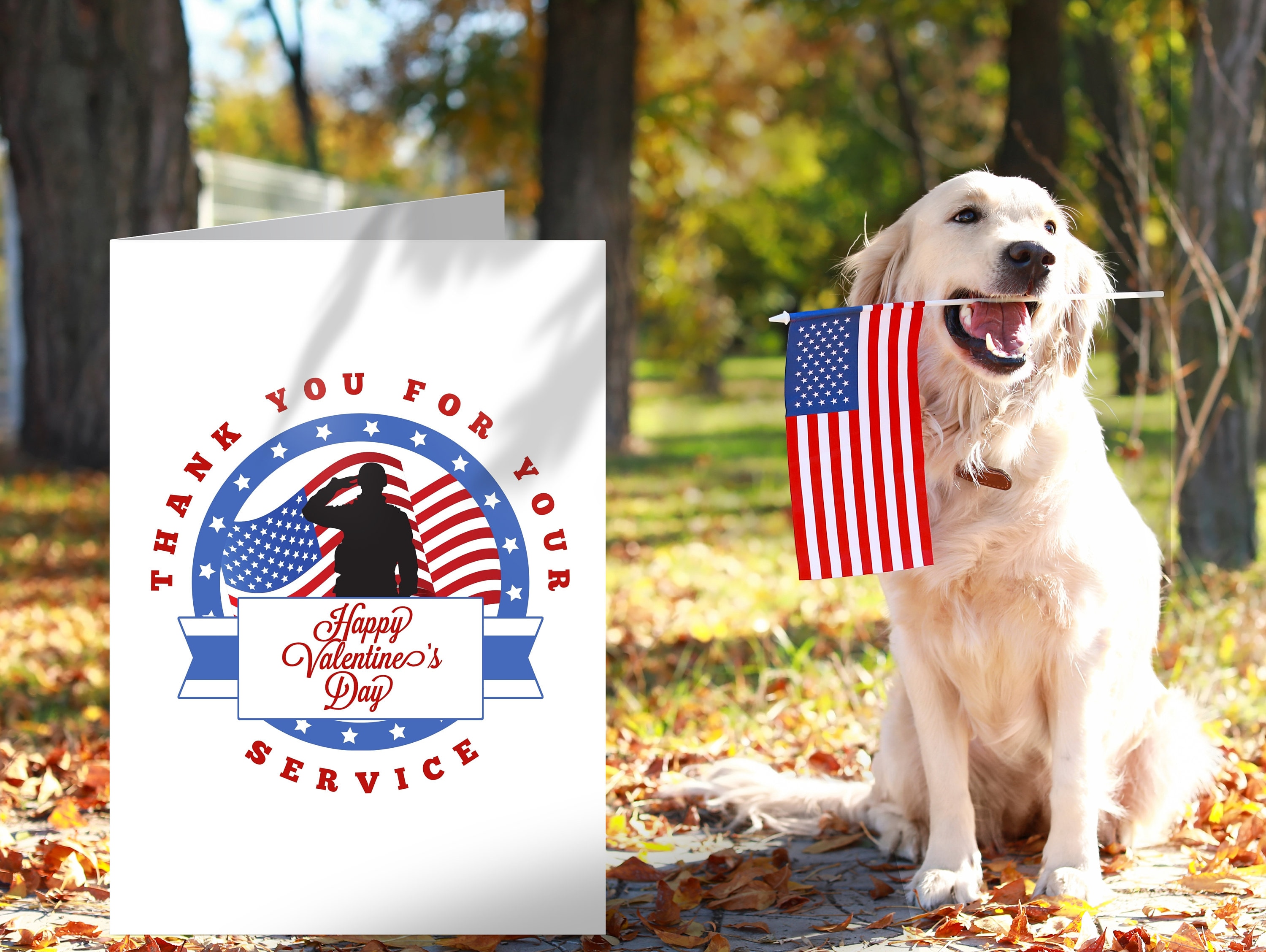 Military Valentine's Day Card Printable, Thank You for Your Service US ...