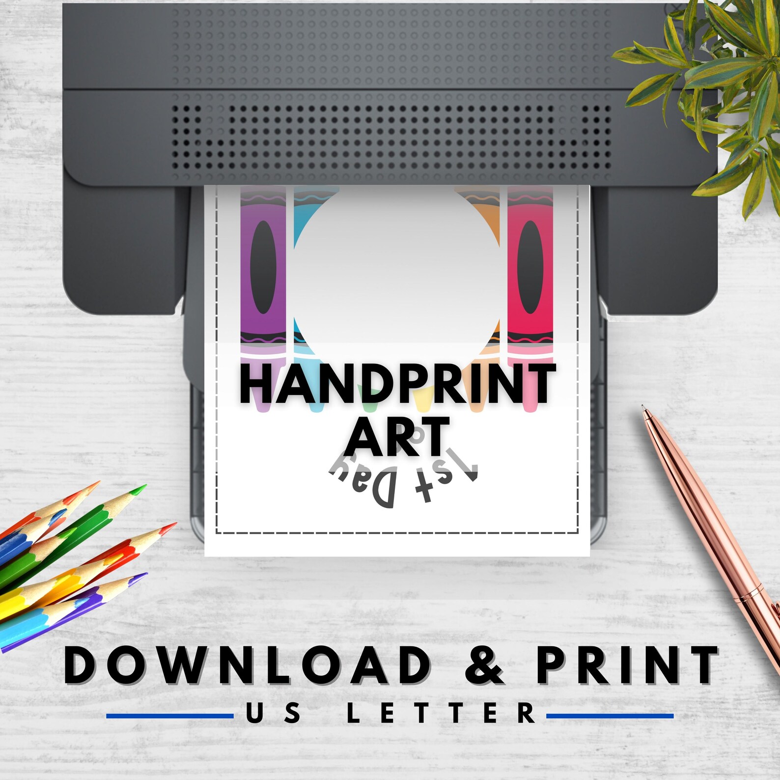 First Day of Daycare Handprint Activity, Daycare Teacher Craft ...