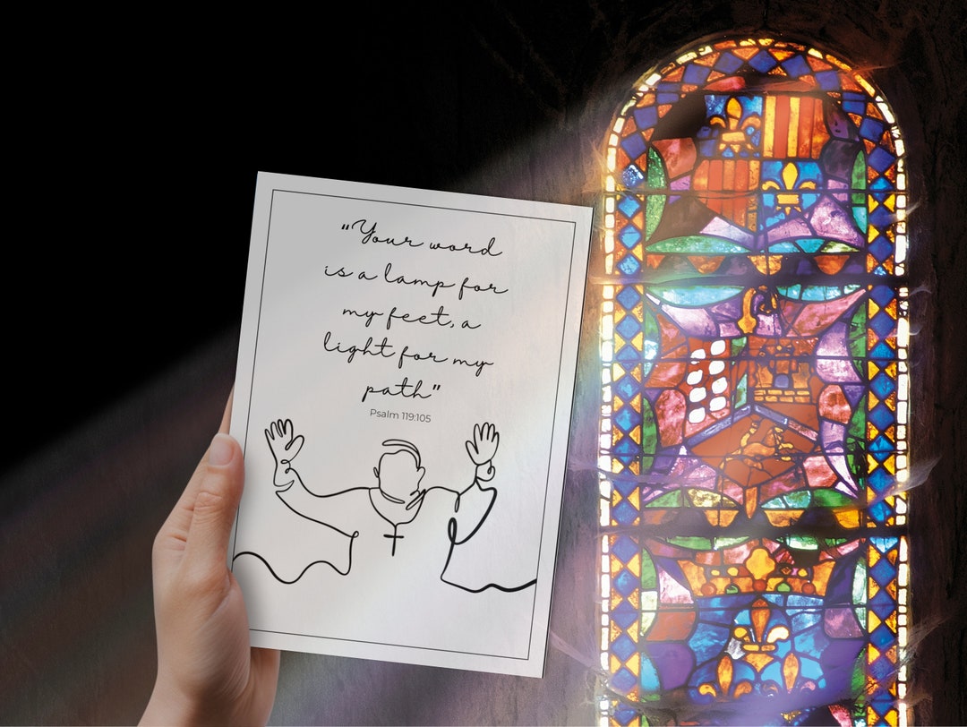 Pastor Appreciation Greeting Card Printable, Religious Spiritual Leader ...