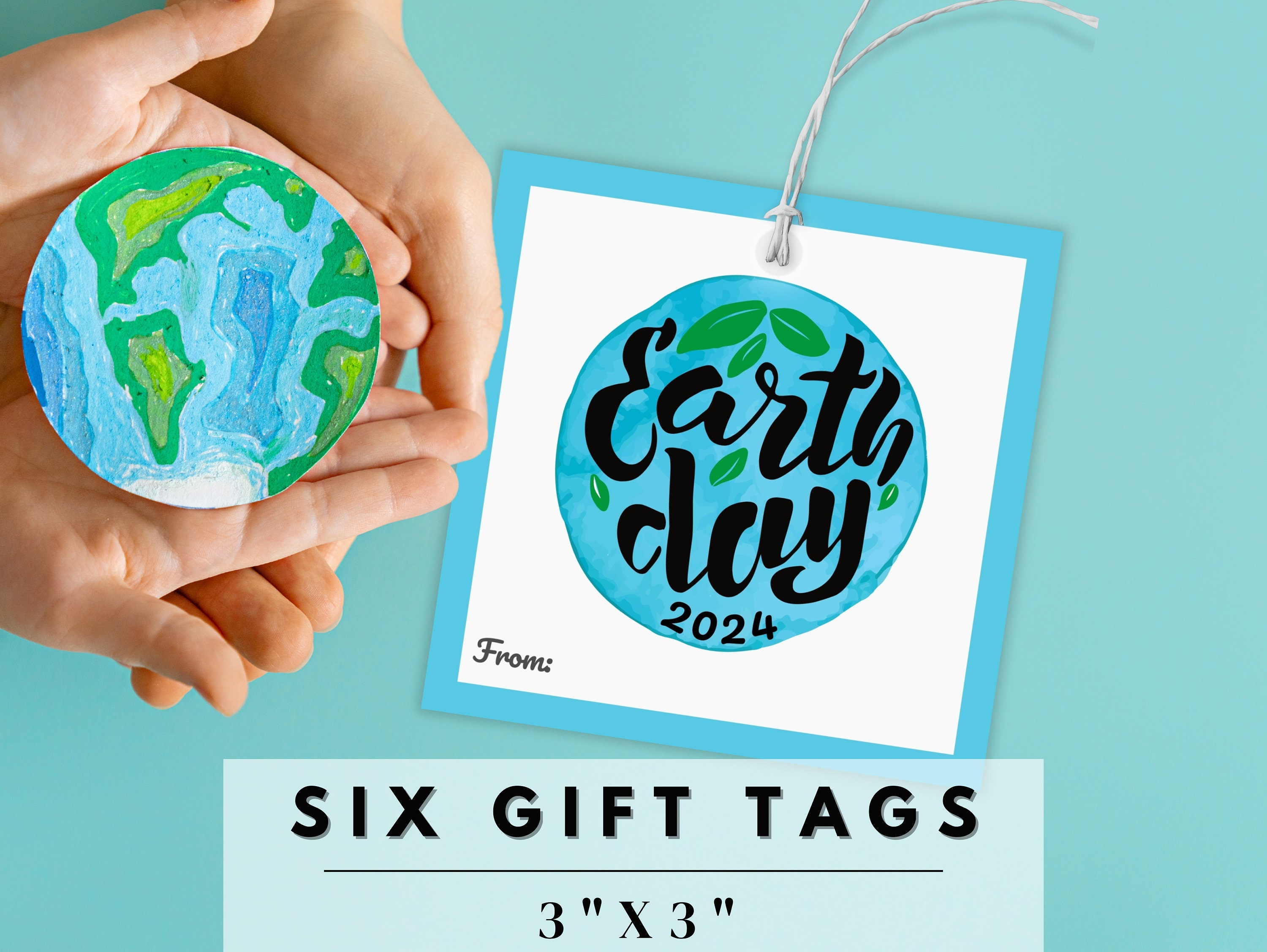 Earth Day Tags Printable, Student Classroom Gift Idea, Happy Earth Day ...