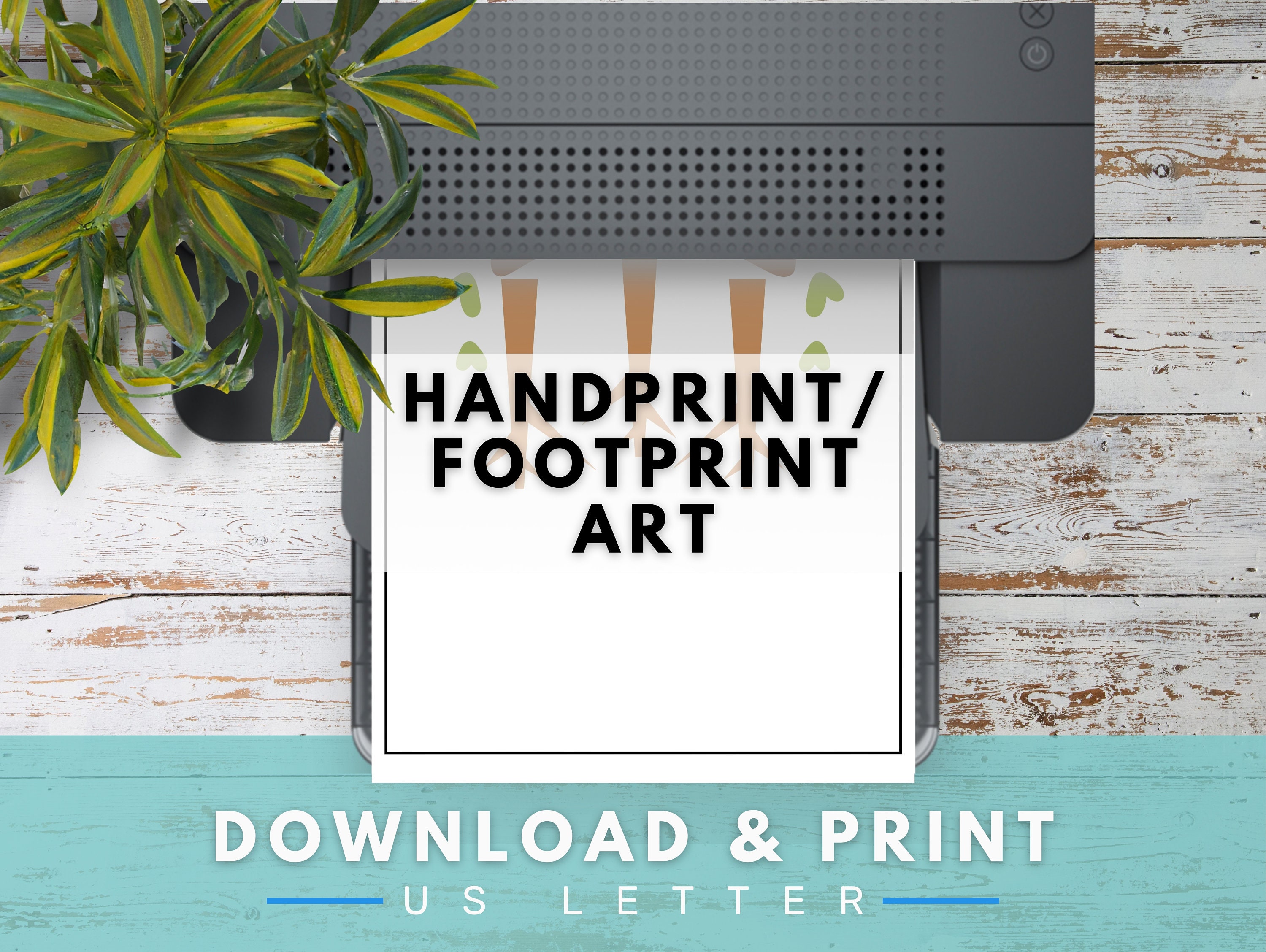 Earth Day Handprint Activity for Toddlers, Printable Plant Trees ...