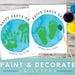 Printable Earth Day Handprint Activity for Toddlers, April 22nd Craft ...