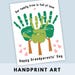 Grandparents Day Handprint Activity, Daycare Teacher Craft Printable ...